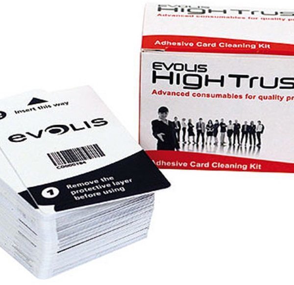 Evolis Edikio ADHESIVE CARD CLEANING KIT - 50 adhesive cards
