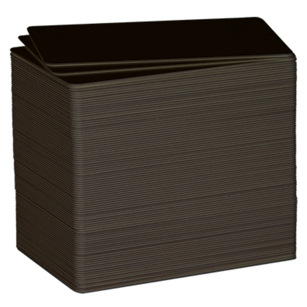 Evolis Blank Black Matte Food Compliant CR80 PVC Cards 500 Pack