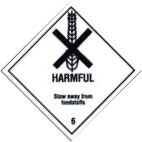 Harmful - Pre-Printed Dangerous Goods Labels Stickers